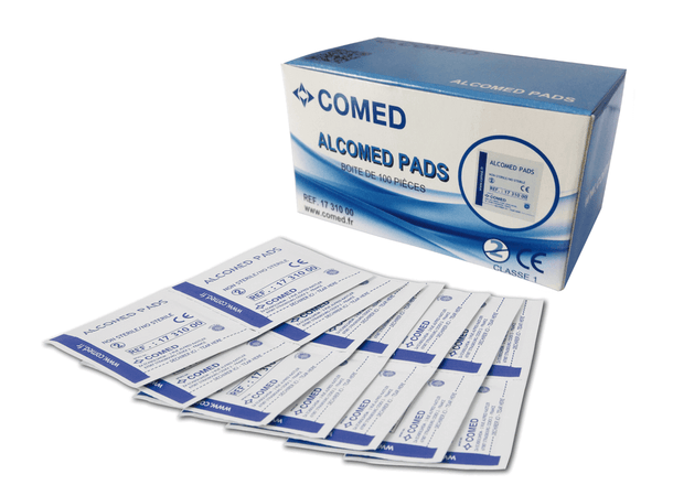Comed Alcomed 70% Alcohol Pads- Huiddesinfectie | Halbach